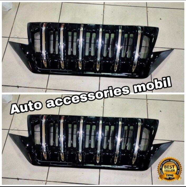 Grill Apollo list chrome hitam glossy all new Rush Terios | Lazada ...