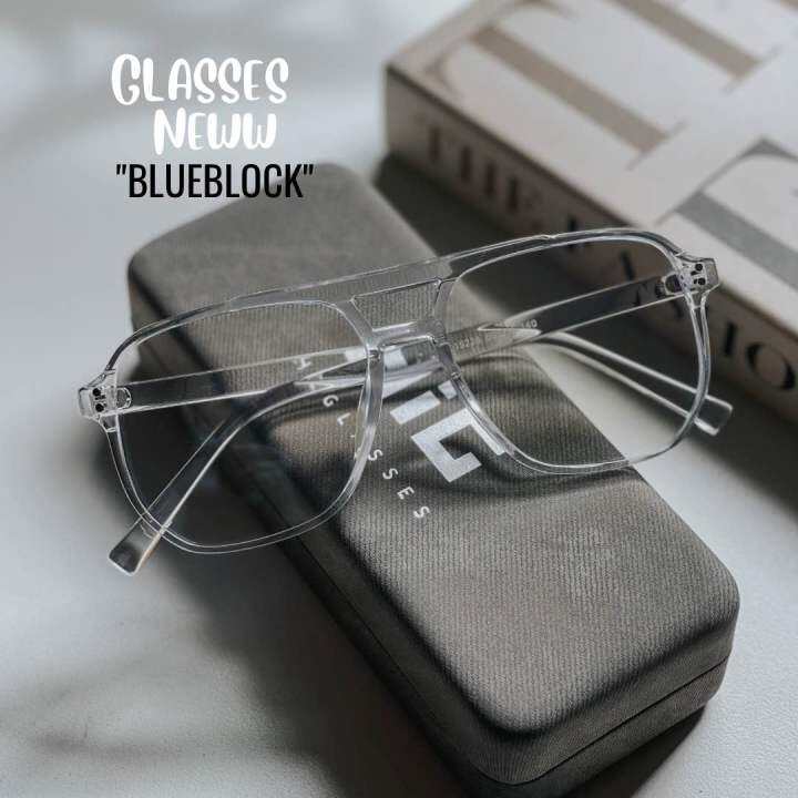 แว่นตากรองแสงสีฟ้าBlueblock ทรงคาดสีสวย(19228) มีทั้งหมด 4 สี | Lazada.co.th