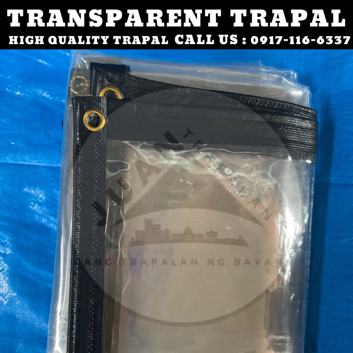 5x3ft TRANSPARENT TRAPAL WITH EDGES 100% HIGH QUALITY TRAPAL WATERPROOF ...