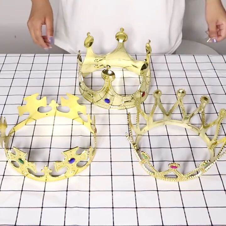 Nijito - PVC Party Hat Happy Birthday Kids Paper Hat Prince Princess ...