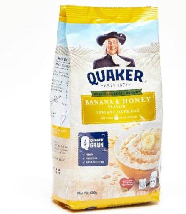 Quaker Oats Banana & Honey Instant Oatmeal 500g | Lazada PH