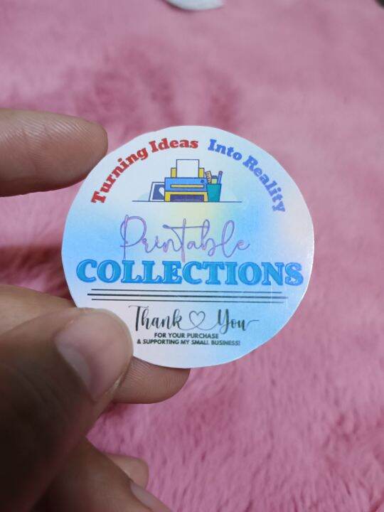 PRINT ONLY - WATER PROOF, NON FADE PHOTO STICKER FOR LABELS, LOGO, and ...