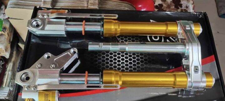 OKM INVERTED FRONT SHOCK ASSEMBLY SNIPER150 V1 V2 | Lazada PH