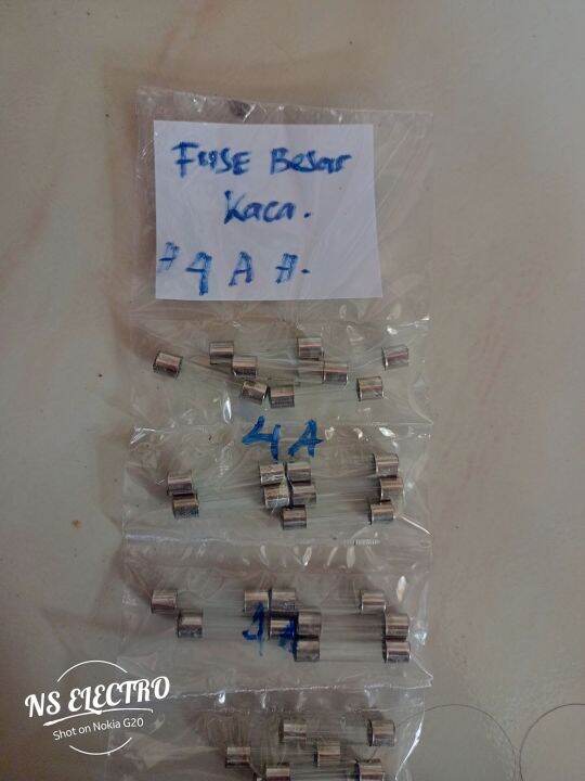 fuse sekering kaca besar 6x30mm 4A per pack | Lazada Indonesia