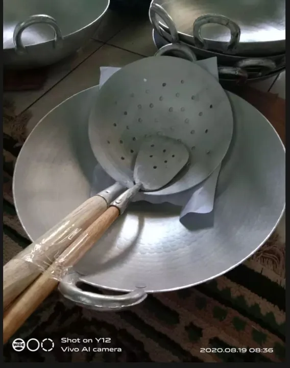 penggorengan satu set (wajan+serokan+sutil) | Lazada Indonesia