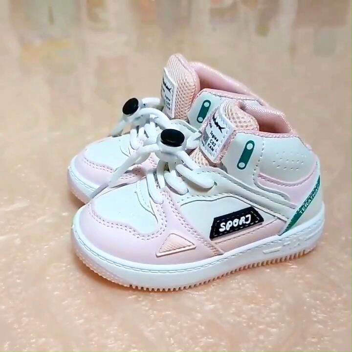 youNme High Cut Shoes For Kids Girls Korean Rubber Shoes Baby Girl Ootd ...