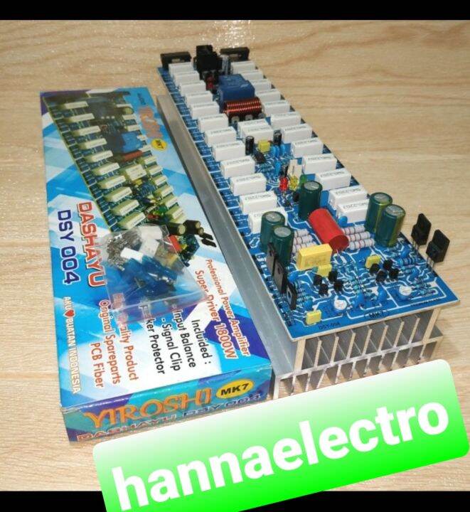 kit driver modul power amplifier mono 1800w + heatsink mk7 dashayu ...
