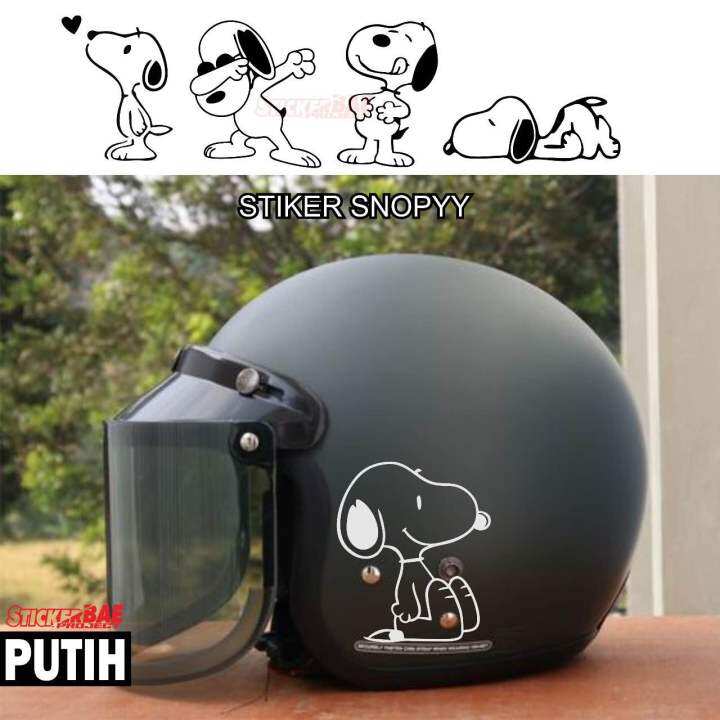 Stiker helm snoopy stiker cutting helm bogo stiker helm cargloss stiker ...