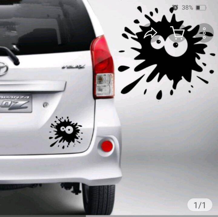 STICKER BERCAK PENUTUP BARET MOBIL DAN MOTOR UKURAN 10X10CM | Lazada ...