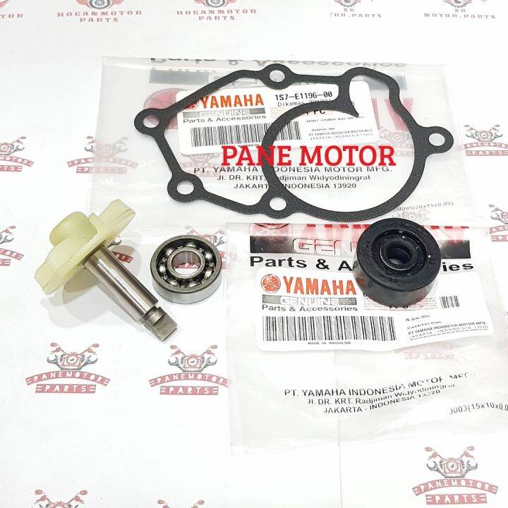 1SET SEAL SIL WATER PUMP + BEARING LAHER PAKING KIPAS RADIATOR JUPITER MX LAMA NEW 135 VIXION ...