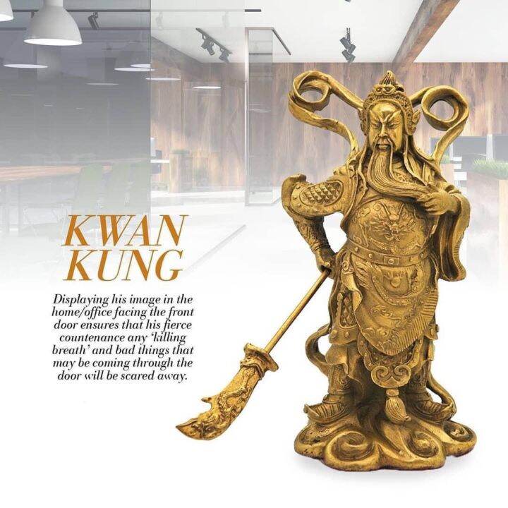 Chinese Fengshui Kuan Kung Statue Kwan Kung Statue God of Wealth ...