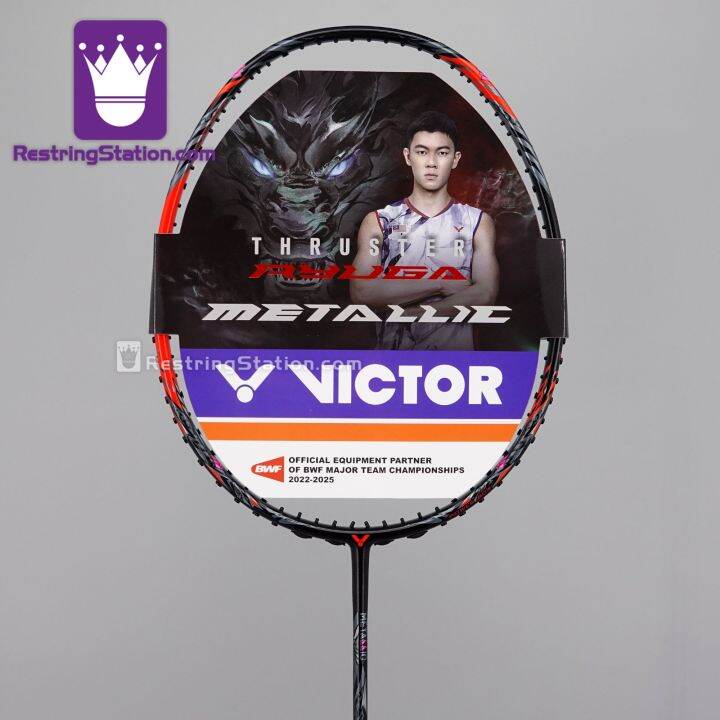 [100% Genuine & Ready Stock] Victor THRUSTER Ryuga Metallic LZJ's Profession Badminton Racket ...