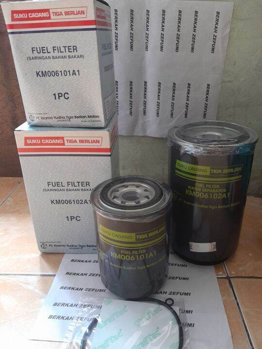 1 set Filter solar New canter Euro4 original mitsubishi asli KM006102a1 ...