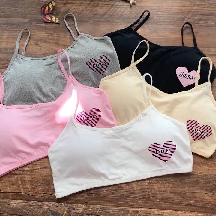 Girls Bra Vest Sling Underwear Development Period Girls Cotton Belt ...