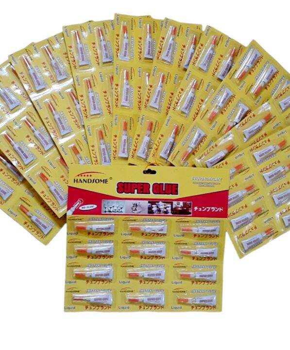 LEM SUPER GLUE HANDSOME isi 12 pcs lem tetes | Lazada Indonesia
