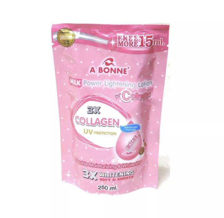 A BONNÉ MILK POWER LIGHTENING LOTION WITH COLLAGEN 250 mL 🇹🇭 | Lazada PH