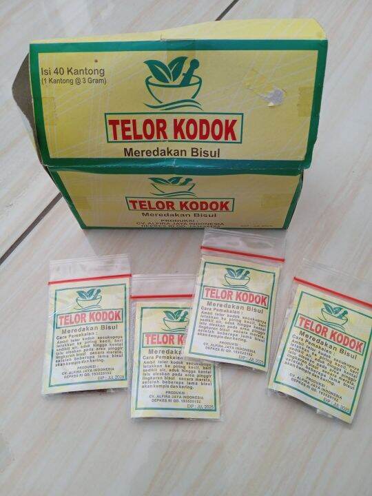 Telor kodok obat bisul ,obat untuk bisul TELOR KODOK per sachet ...