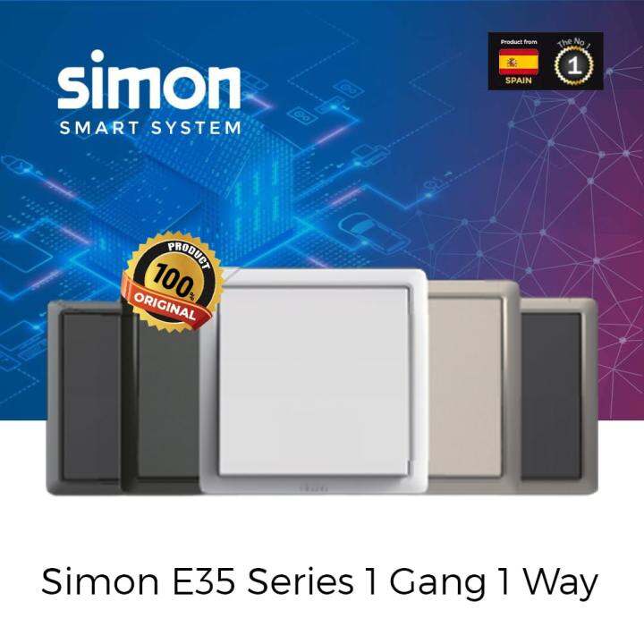 Saklar Switch Simon E35 Series 2 Gang 1 Way Switch | Lazada Indonesia