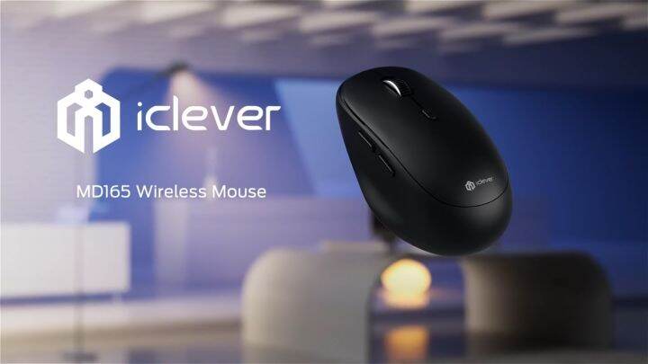 Wireless Mouse, iClever MD165 Dual Mode Wireless Mouse, Bluetooth Type-C Rechargeable Mouse, 2 ...