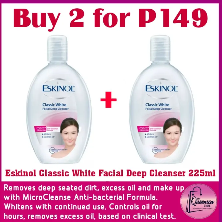 Eskinol Facial Cleanser 225ml Classic White (Buy 2 for 149) | Lazada PH
