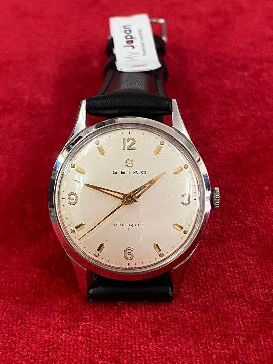 SEIKO S UNIQUE ระบบไขลาน ขนาดตัวเรือน 31.5 มม หนา9.5 มม นาฬิกาวินเทจของแท้ รับประกันจากผู้ขาย 6 ...