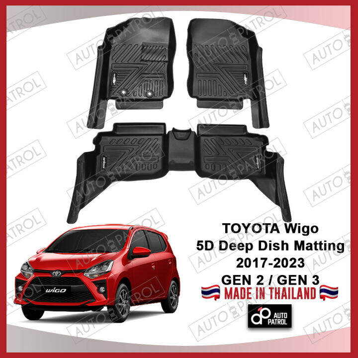 TOYOTA Wigo 2017-2022 5D Deep Dish Matting (Made in Thailand) | Lazada PH