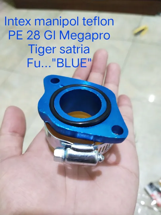 intake manipol teflon PE 28 warna Biru PNP Gl Megapro Tiger satria Fu | Lazada Indonesia