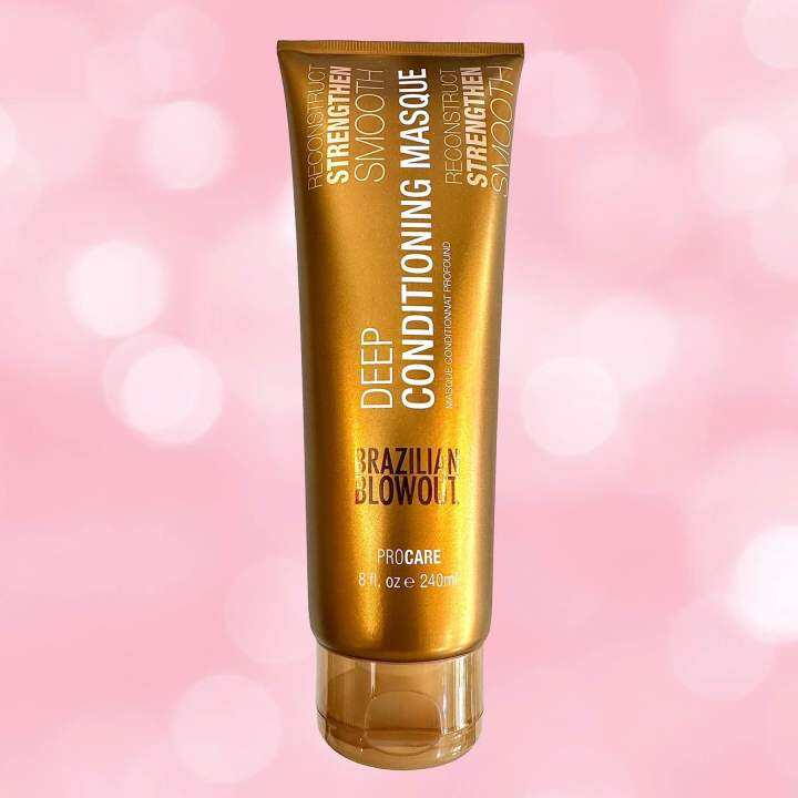 BRAZILIAN BLOWOUT ACAI DEEP CONDITIONING MASQUE 240 ML. มาร์ค ทรีทเม้นท์ สูตรเข้มข้นให้เส้น ...