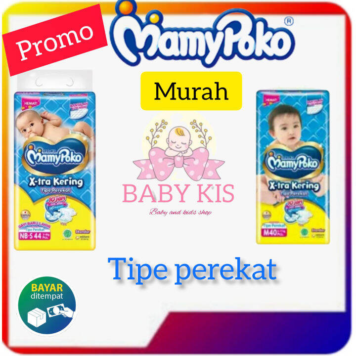 Pempers Mamy Poko Promo Ukuran NB-S M Murah Tipe Perekat | Lazada Indonesia