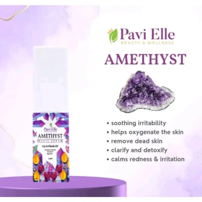 (Onhand With FREEBIE)Amethyst crystal Magic Serum Lip and Cheek Oil ...