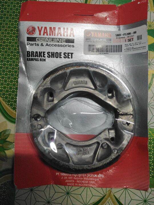 Yamaha Genuine Brake shoe for all SCOOTERS OF YAMAHA AND YAMAYA YTX ...