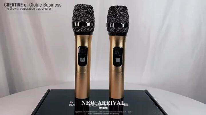 Wireless Microphone UHF Wireless Mic Professional Karaoke Home Theater ...