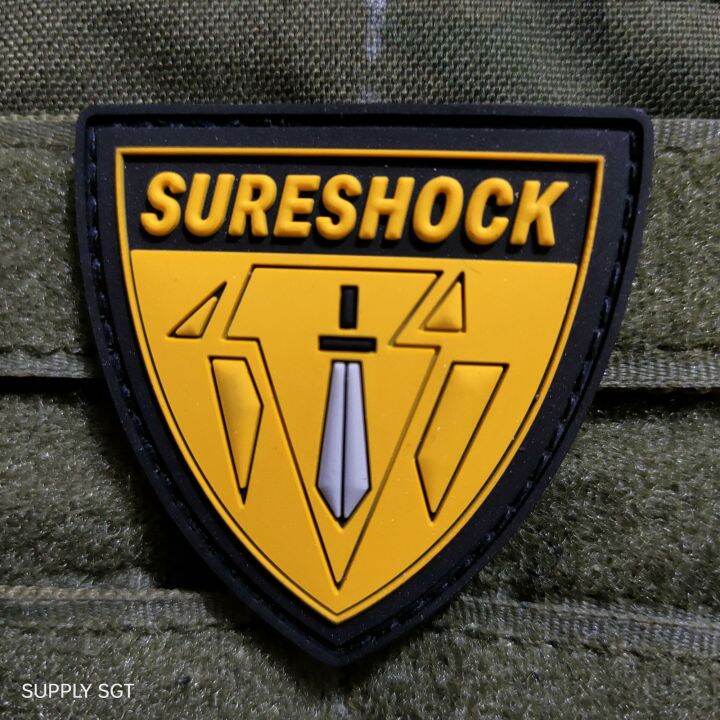 SURESHOCK RUBBERIZED 3D PVC PATCH WITH VELCRO YELLOW | Lazada PH