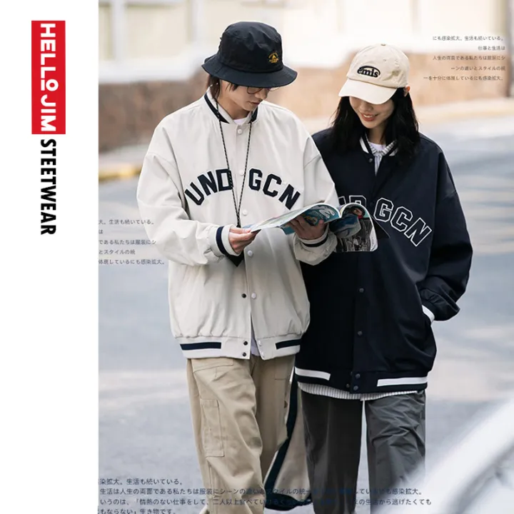 HELLO JIM Varsity Jacket For Men 2022 New Style loose Jacket Couple ...