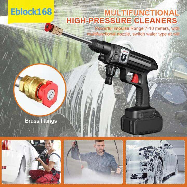36V Portable High Pressure Washer Machine 30Bar Cordless Washer water ...