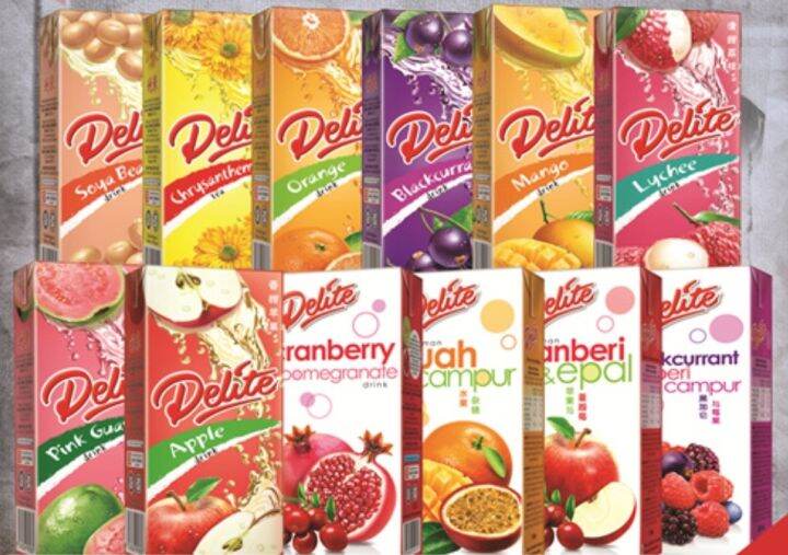 Delite Drink Less Sugar (1L) Blackcurrant & Mix Berry / Cranberry ...