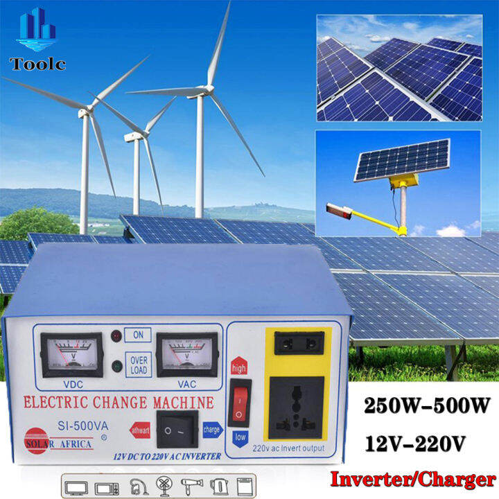 Solar Power Inverter 250w 300w 500W Car Power Supply Inverter 12V DC ...