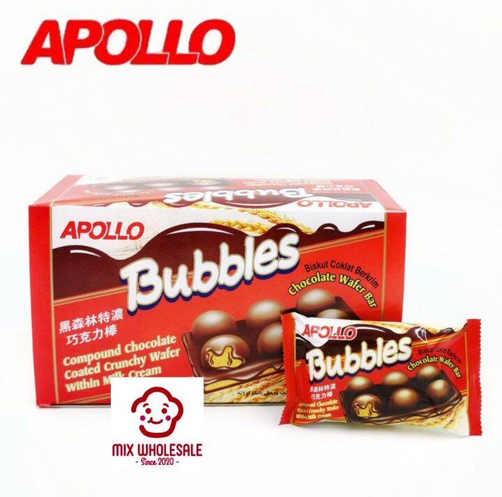 Apollo Bubbles Chocolate Wafer Bar 32g x 24PCS | Lazada