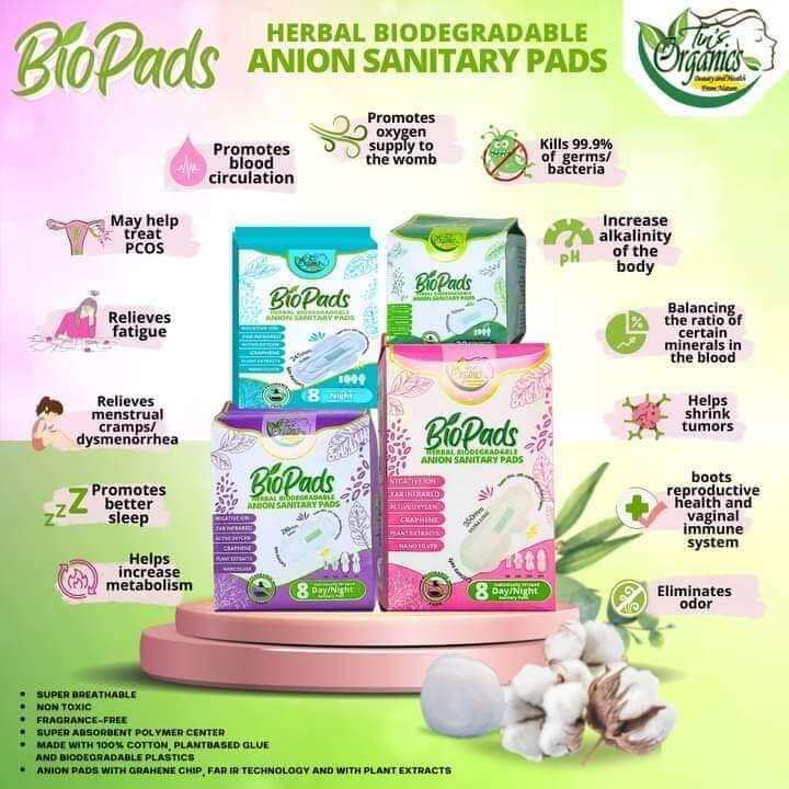 BIO PADS ANION SANITARY PADS and Pantyliner | Lazada PH