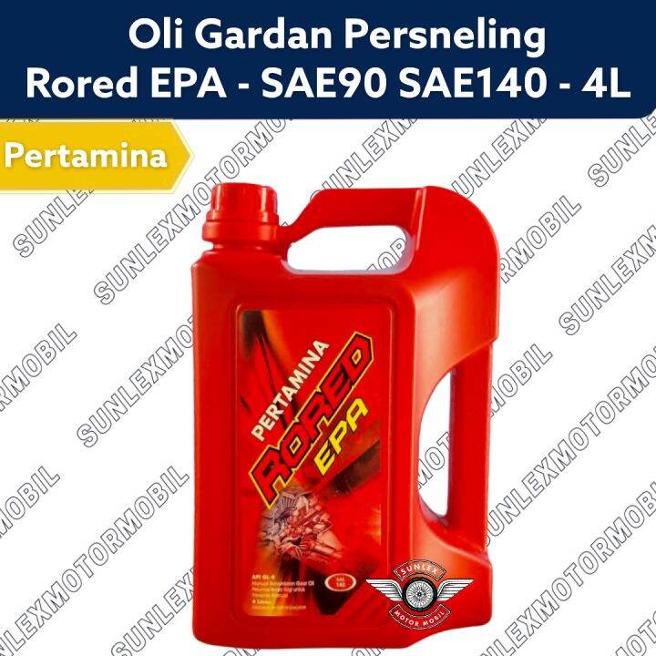 OLI GARDAN PERSNELING PERSENELENG PERTAMINA RORED EPA SAE90 SAE140 4L ...