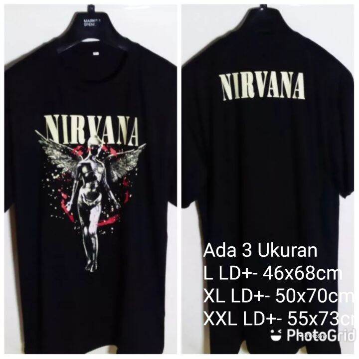 Kaos Nirvana Kurt Cobain Utero Dark | Lazada Indonesia Kaos Nirvana Kurt Cobain Utero Dark | Lazada Indonesia