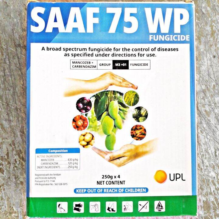 SAAF 75 WP (1 KILO BOX) MANCOZEB + CARBENDAZIM FUNGICIDE by UPL | Lazada PH