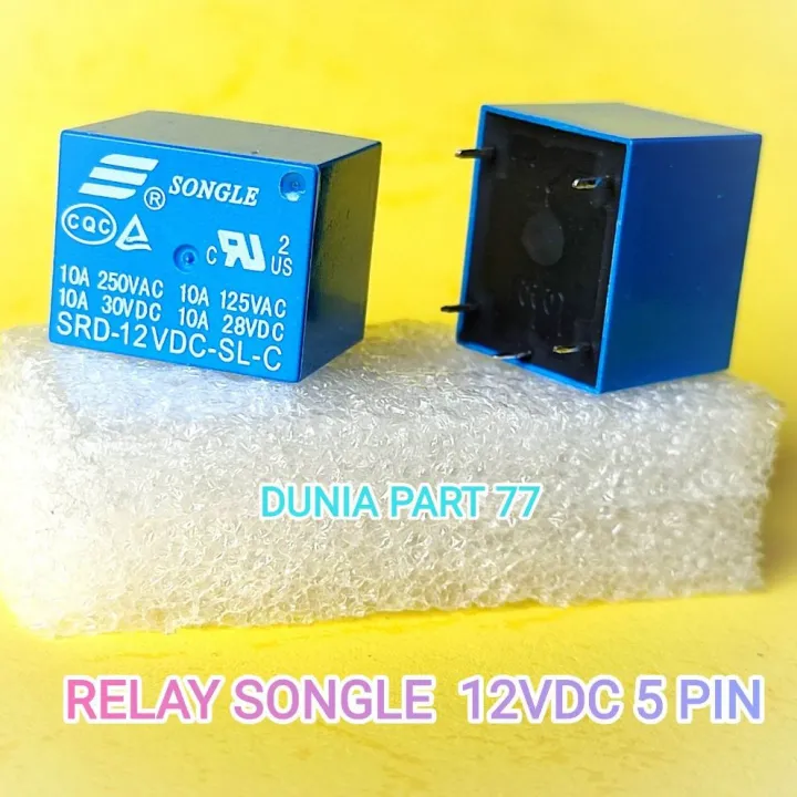RELAY SONGLE 12V RELAY 5 KAKI RILEY DONGLE 5 PIN | Lazada Indonesia