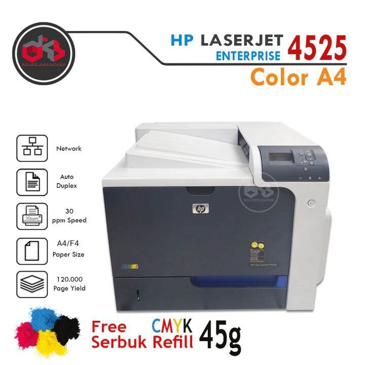 Printer HP Color LaserJet CP4525 ukuran kertas max F4 | Lazada Indonesia