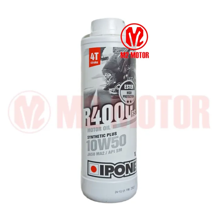 OLI IPONE R4000 RS 4T 10W50 SYNTHETIC PLUS 1 LITER | Lazada Indonesia