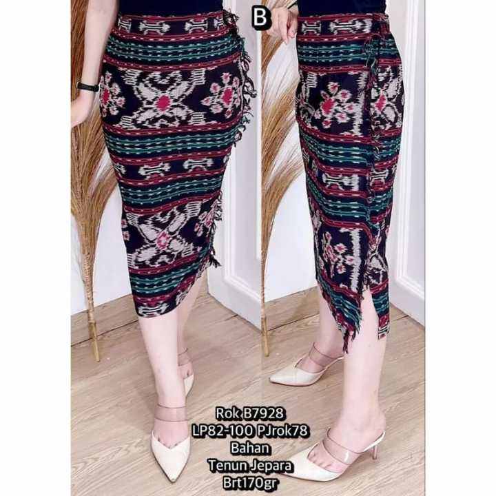 Rok tenun etnik bawahan tenun blanket troso jepara R18 | Lazada Indonesia