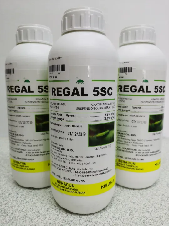 Regal 5sc 1Litter Fipronil 5% Racun Anai-anai Kutu Trip Ulat Plutella ...