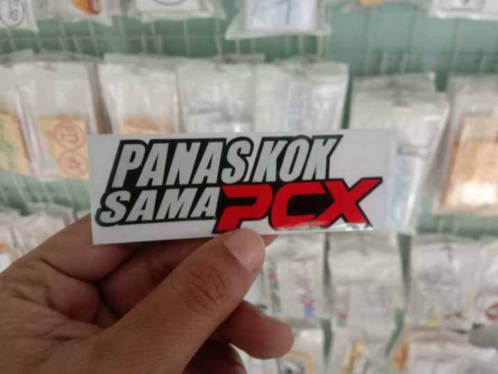 Sticker panas kok sama pcx cutting stiker acesoris variasi motor honda ...
