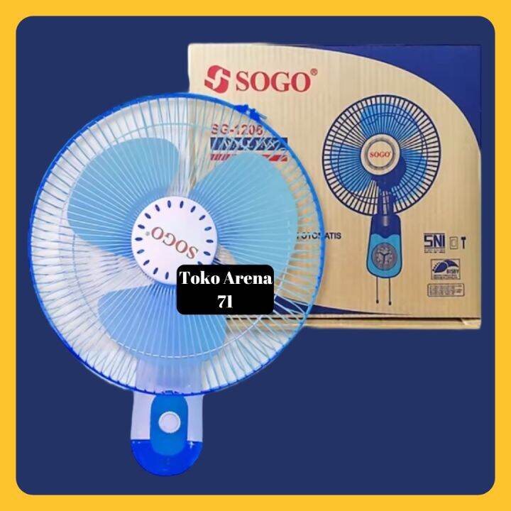 Kipas Angin Dinding Tembok Wall Fan Sogo SG-1206 SG1206 12 Inch 12inch ...