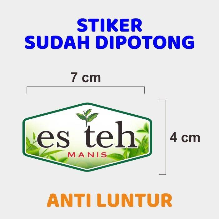 Sticker Label Cup Minuman Es Teh Manis | Lazada Indonesia Sticker Label Cup Minuman Es Teh Manis | Lazada Indonesia